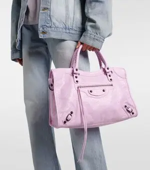 Balenciaga Le City Medium Leather Tote Bag