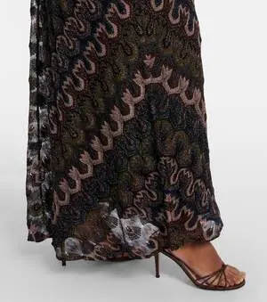 Missoni Chevron Lame Maxi Dress