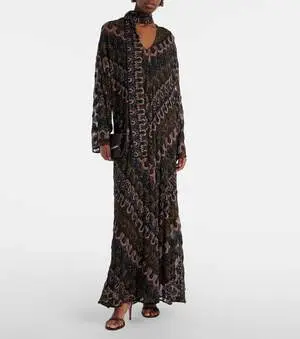 Missoni Chevron Lame Maxi Dress