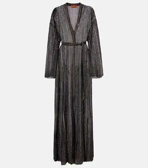 Missoni Chevron Lame Cardigan - Brown