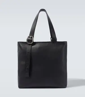 Loewe Loop Leather Tote Bag - Black