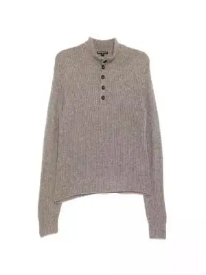 JAMES PERSE Lightweight Button Jumper - Neutrals