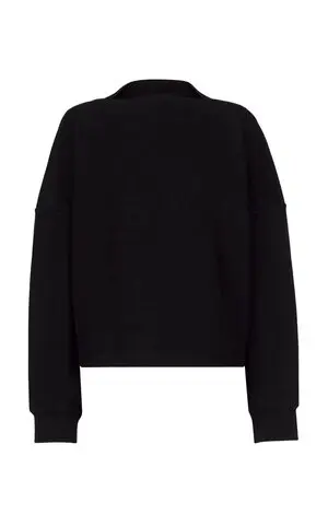 Alaïa Oversized Cotton Sweatshirt - Black