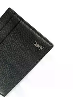 Saint Laurent Cassandre-appliqué Cardholder