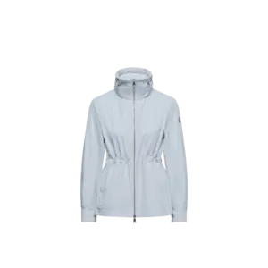 Moncler Enette Hooded Short Parka - Blue