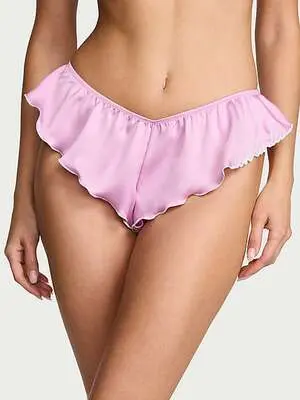 Victoria's Secret Satin Flutter Cheeky Panty - Purple