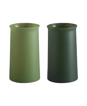 PORTER GREEN Stegg Unbreakable Highball Glasses Set Of 2 - Sage + Olive