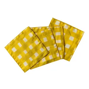 GOLDIE HOME Cocktail Napkin, Set Of 4 - Yellow