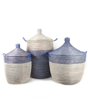 MBARE Dou Lid Two Tone Storage Basket