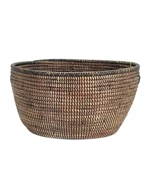 MBARE Oval Storage Monochrome Basket - Black