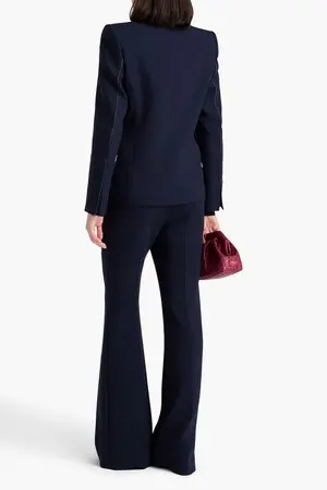 Victoria Beckham Double-breasted Wool-blend Twill Blazer - Navy