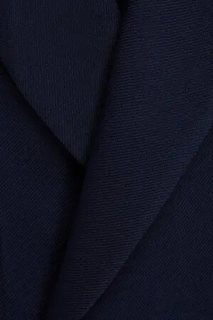 Victoria Beckham Double-breasted Wool-blend Twill Blazer - Navy