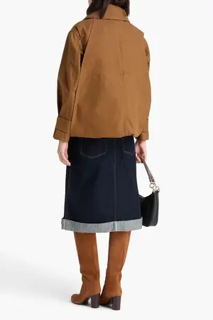 Victoria Beckham Cotton-canvas Jacket - Camel