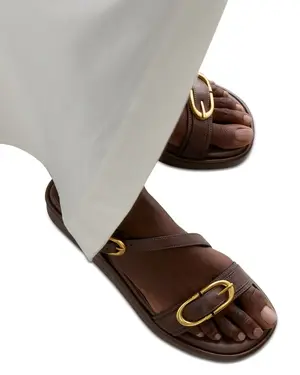 REISS Buckled Platform Sandals