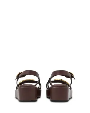 REISS Buckled Platform Sandals