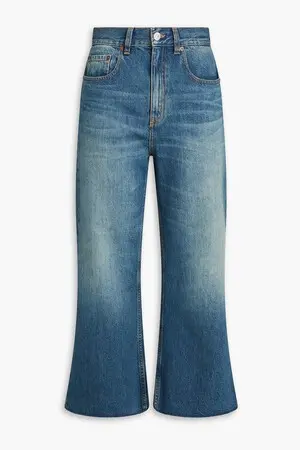 Victoria Beckham Raw Edge Hem Bottoms For Women