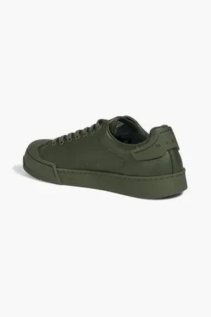 Marni Dada Rubber-trimmed Leather Sneakers
