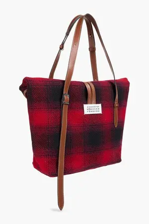 MAISON MARGIELA Pendleton Paper Checked Flannel Tote