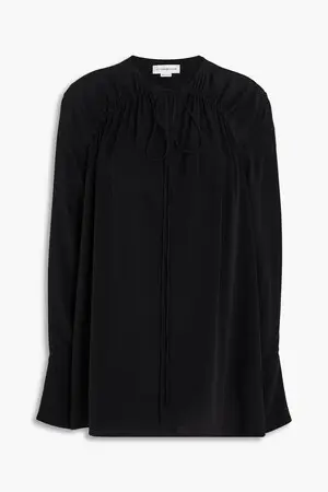 Victoria Beckham Tie Detailed Blouses