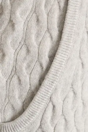 Brunello Cucinelli Cable-knit Cashmere Track Pants