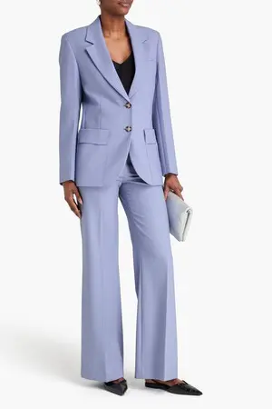 Victoria Beckham Twill Blazer - Light Blue