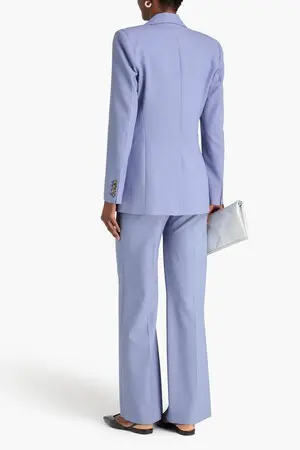 Victoria Beckham Twill Blazer - Light Blue