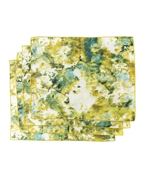 GOLDIE HOME Marble Placemat, Set Of 4 - Green Marble
