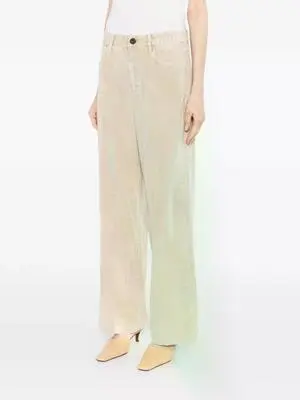 JAMES PERSE Corduroy Straight-leg Trousers - Neutrals
