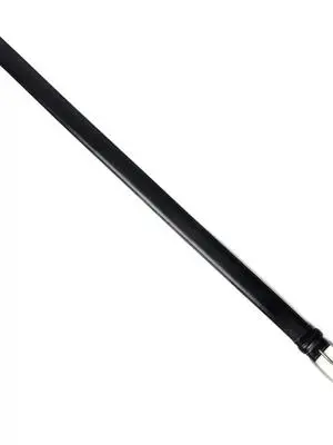 Sandro Rectangular Buckle Leather Belt - Black
