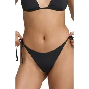 BILLABONG Sol Searcher Tanga Bikini Bottom - Black Pebble