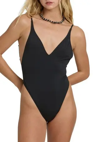 BILLABONG Sol Searcher Low Back One-piece Swimsuit - Black Pebble