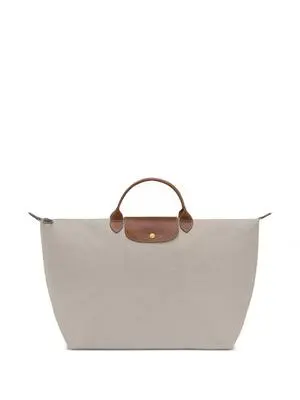 Longchamp Silver Tone Travel Bags For Women