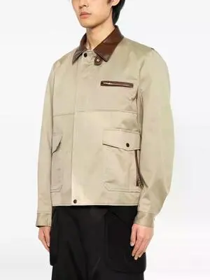 Sacai Collared Cotton Jacket