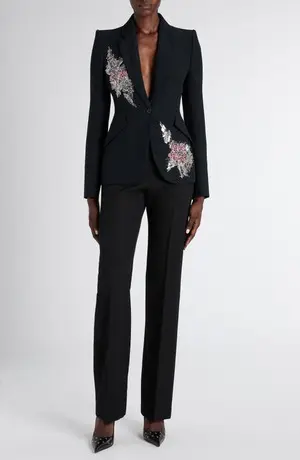 Alexander McQueen Crystal Embellished Jacket