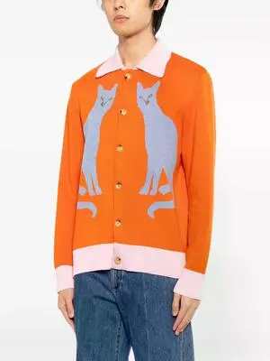 CHATEAU ORLANDO Graphic Cotton Cardigan