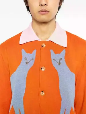 CHATEAU ORLANDO Graphic Cotton Cardigan