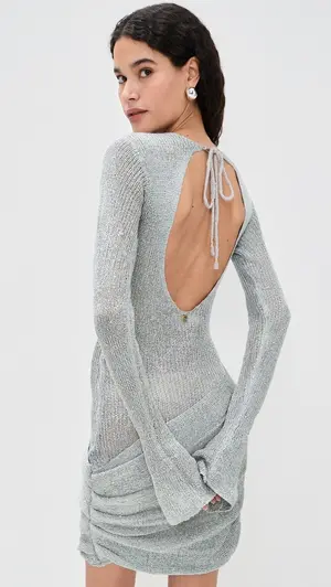BANANHOT Jones Dress - Silver Glitter