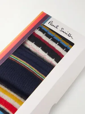 Paul Smith Three-pack Patterned Socks
