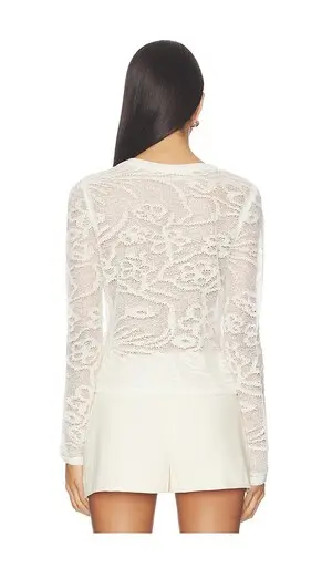 Steve Madden Megann Knit Top - Cloud Dancer