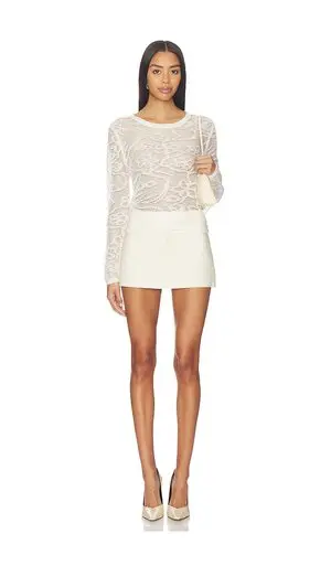 Steve Madden Megann Knit Top - Cloud Dancer