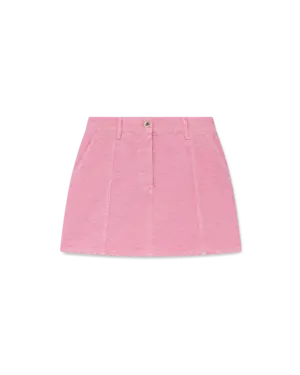 Casablanca Monogram Denim Mini Skirt - Multicolor