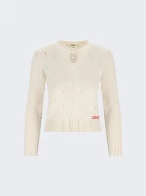 CHLOÃ© Pullover Sweater With Floral Embroidery