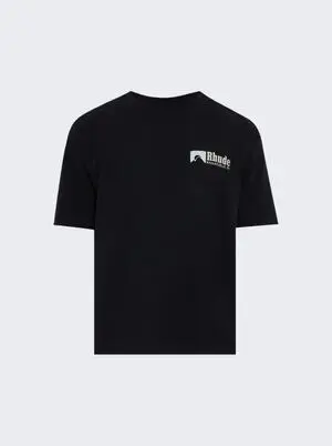 Rhude Ramatuelle Intl Racing Tee Vintage And White - Black