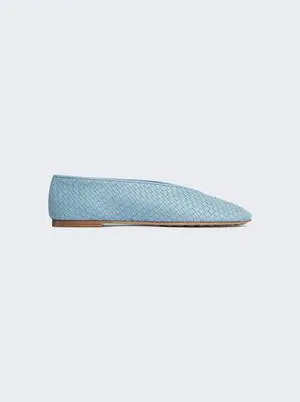 Bottega Veneta Ballerina Flat - Light  Blue