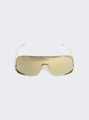 Loewe Shield Mask Sunglasses Shiny Endura Gold - Yellow
