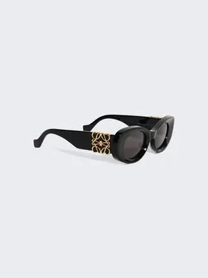 Loewe Beveled Oval Maxi Anagram Sunglasses