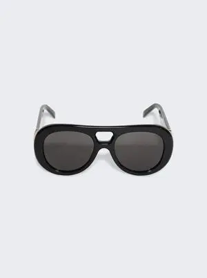 Givenchy Round Pilot Sunglasses - Black