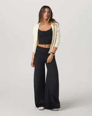 Vuori Halo Easy Wideleg Pants - Solid Black