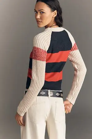PILCRO Ribbed Rugby Sweater