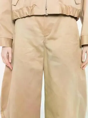 Sacai Belt-loop Ring-belt Trousers - Neutrals